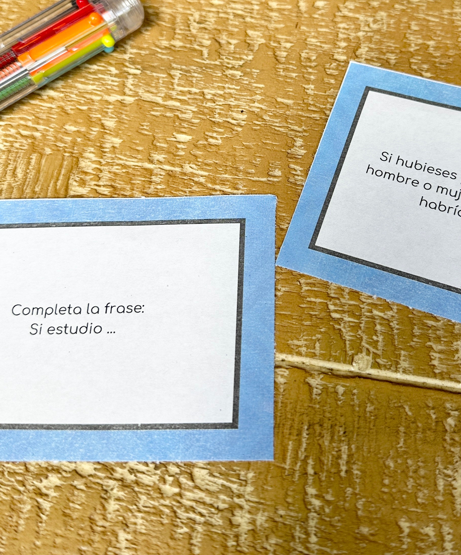 60 Spanish Conversation Cards (conditional Tense), Flashcards, Spanish ...