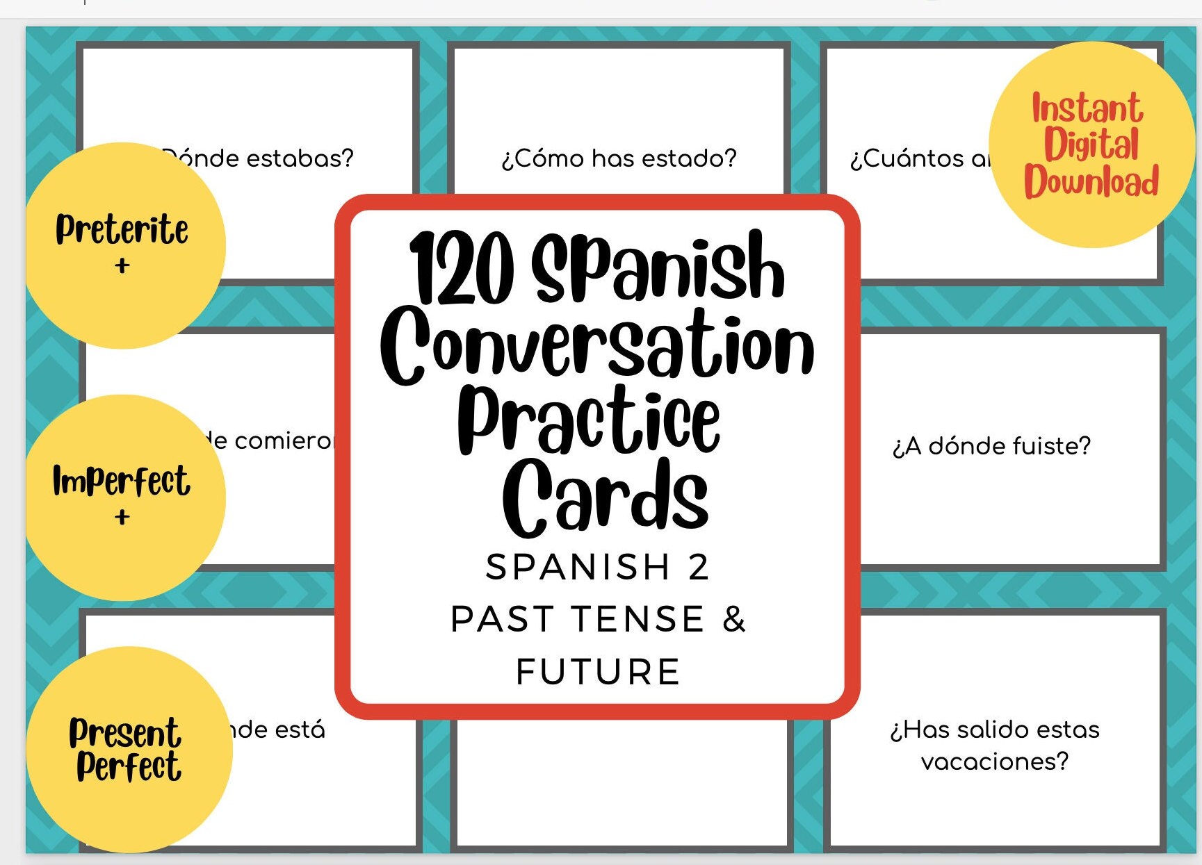 120 Spanish II past Tense & Future Conversation Flashcards, Spanish ...