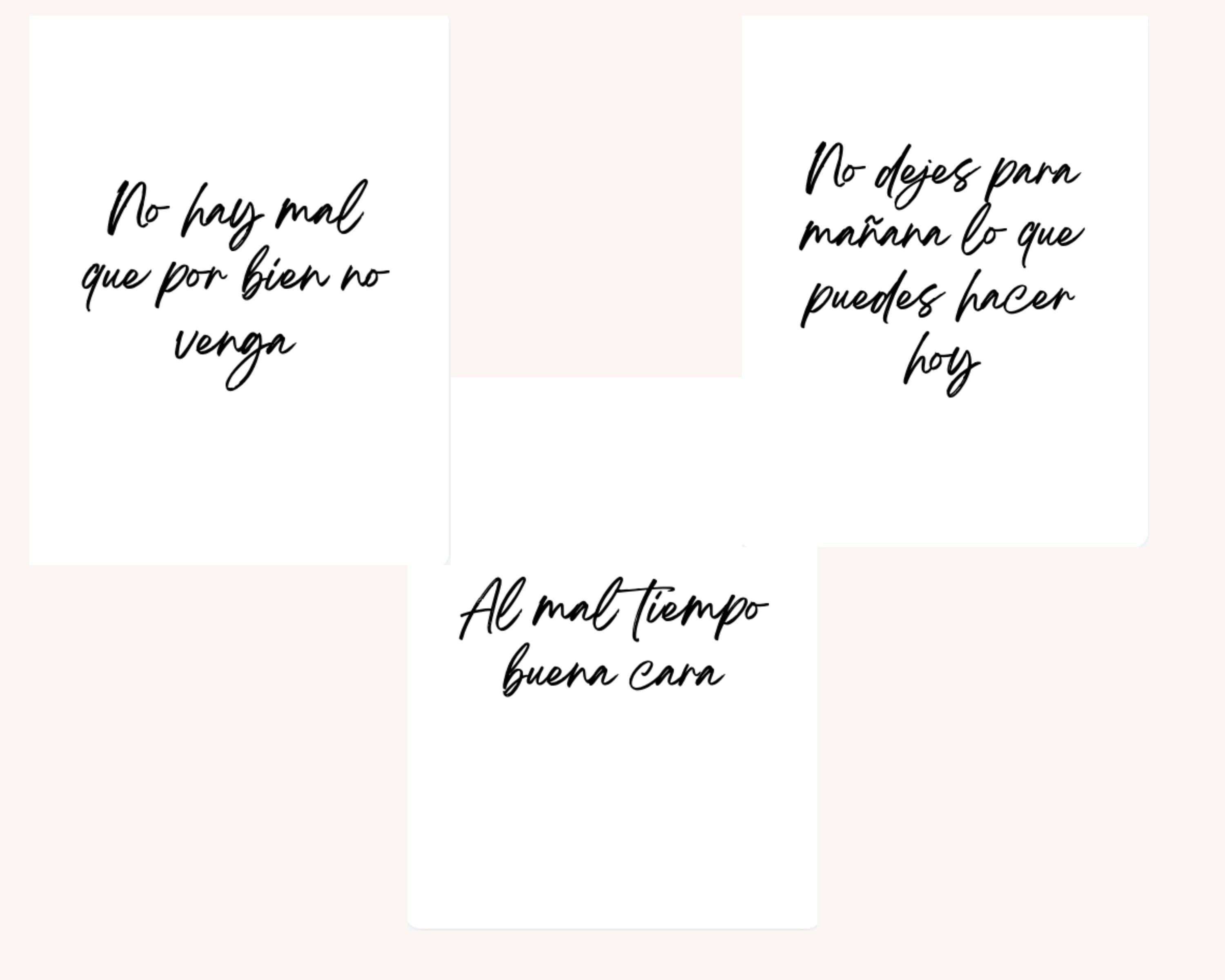 14 Spanish Provers Posters, Spanish Refranes, Popular Sayings Posters ...