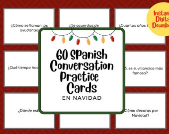 60 Spanish Conversation Cards conditional Tense, Flashcards, Spanish ...