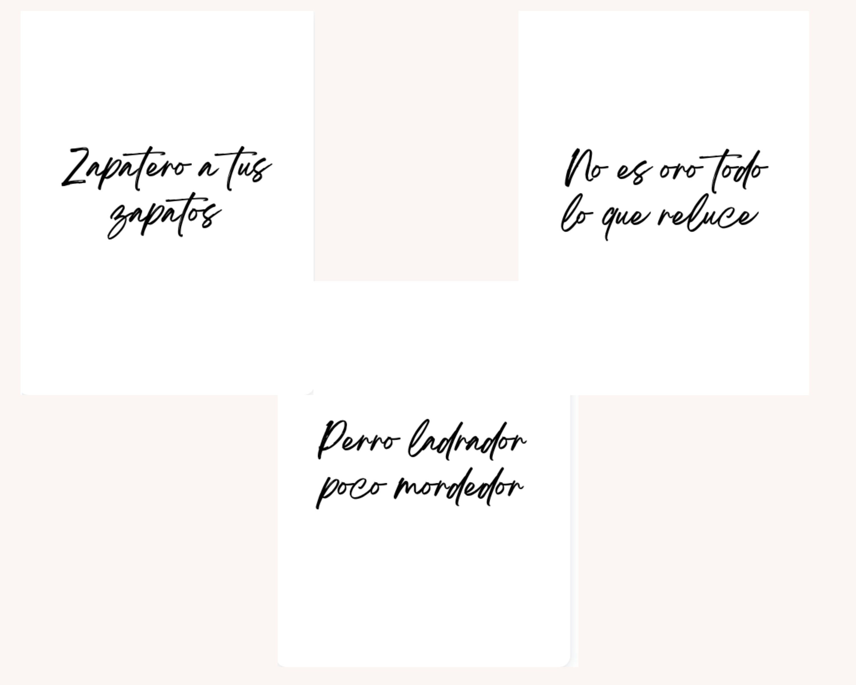 14 Spanish Provers Posters, Spanish Refranes, Popular Sayings Posters ...