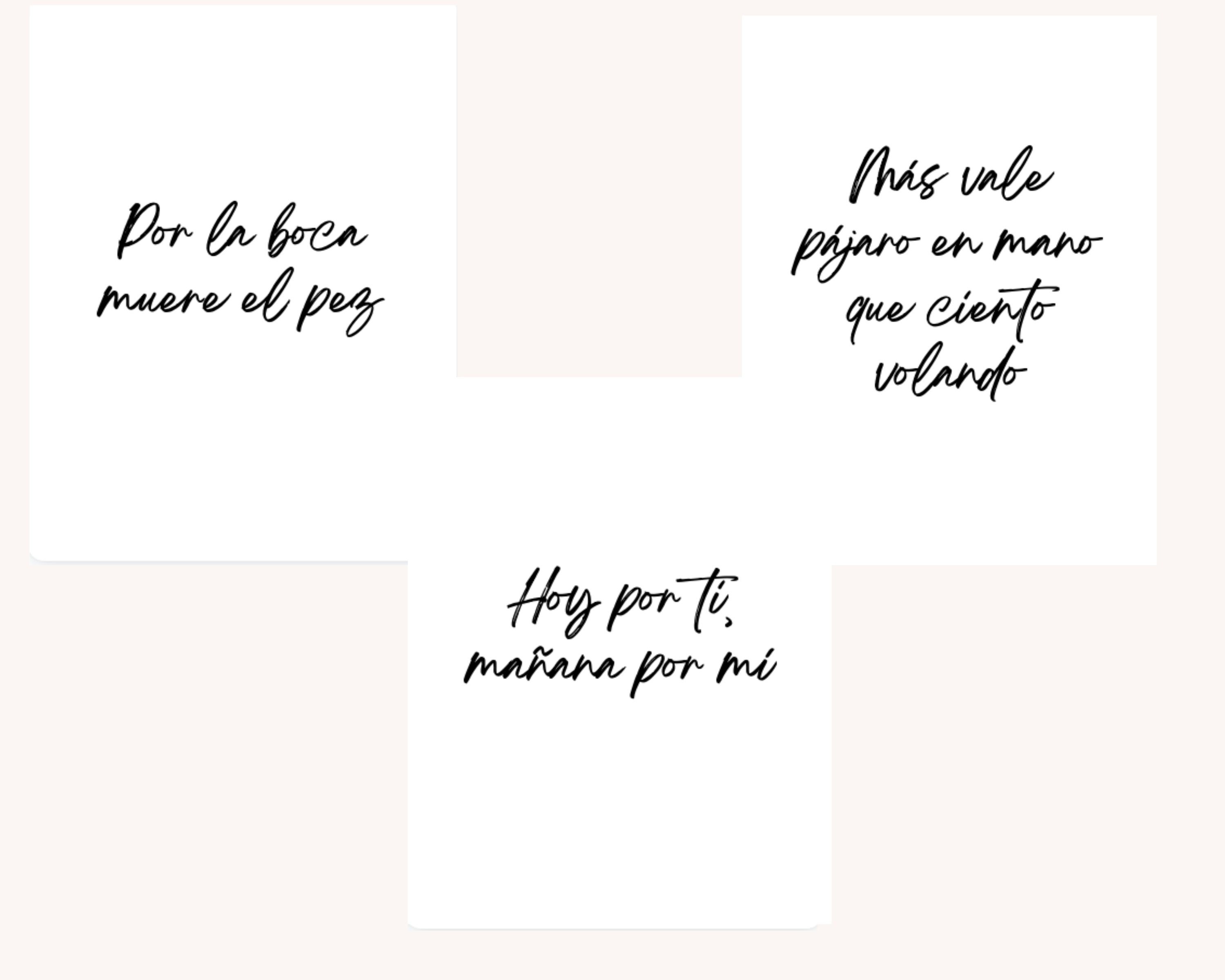 14 Spanish Provers Posters, Spanish Refranes, Popular Sayings Posters ...