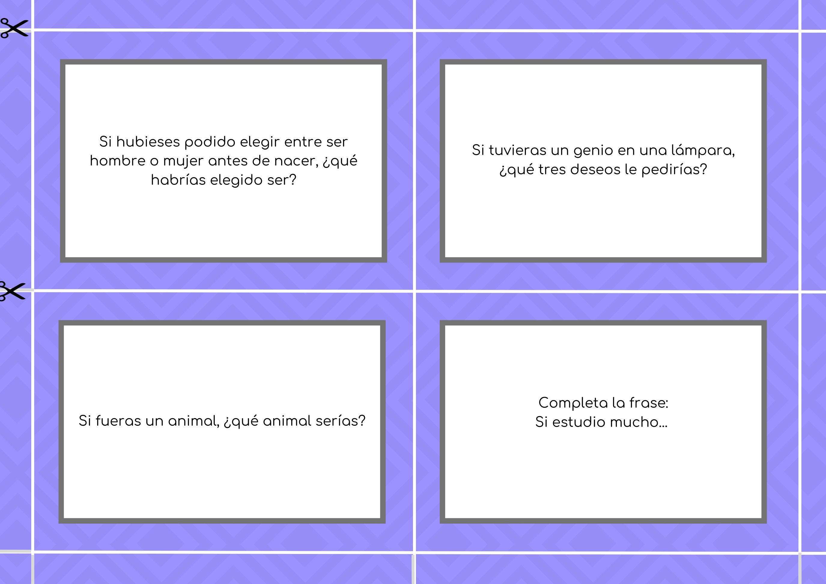 60 Spanish Conversation Cards (conditional Tense), Flashcards, Spanish ...