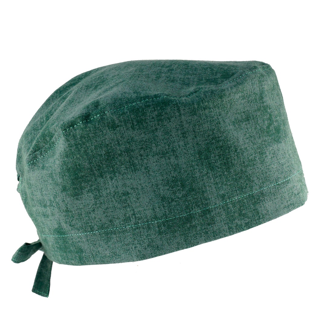 100% Cotton Men's Surgical/dental Scrub Cap With Tie Back, Breathable ...