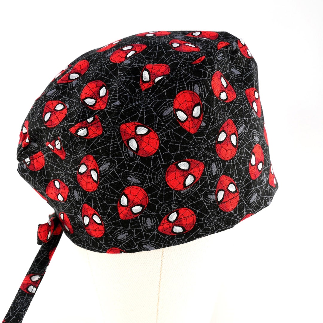 100% Cotton Men's Surgical/dental Scrub Cap With Tie Back, Breathable ...