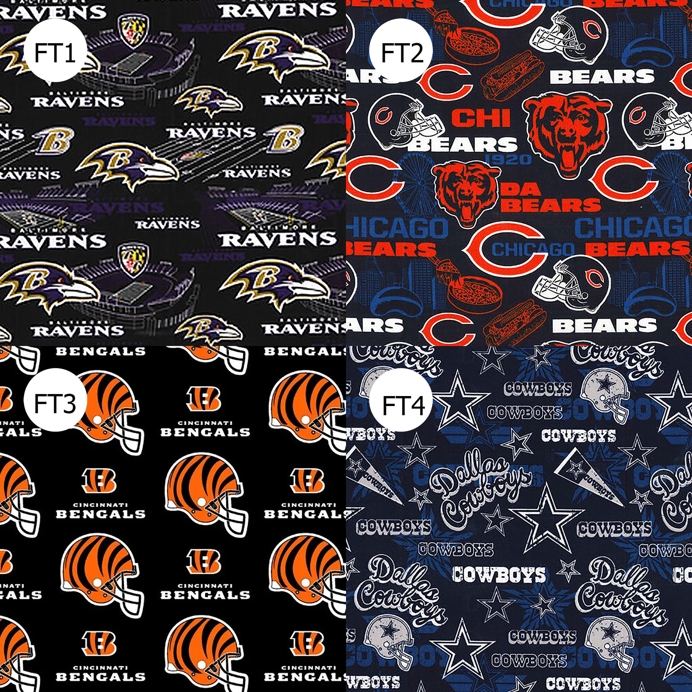 NFL Football Scrub Cap Collection: Cotton Breathable Tie-back - Men's ...