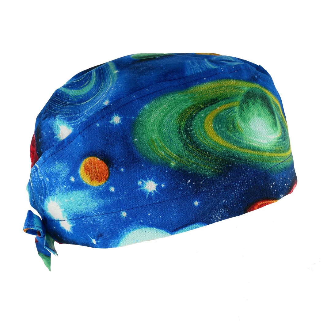 100% Cotton Men's Surgical/dental Scrub Cap With Tie Back, Breathable ...