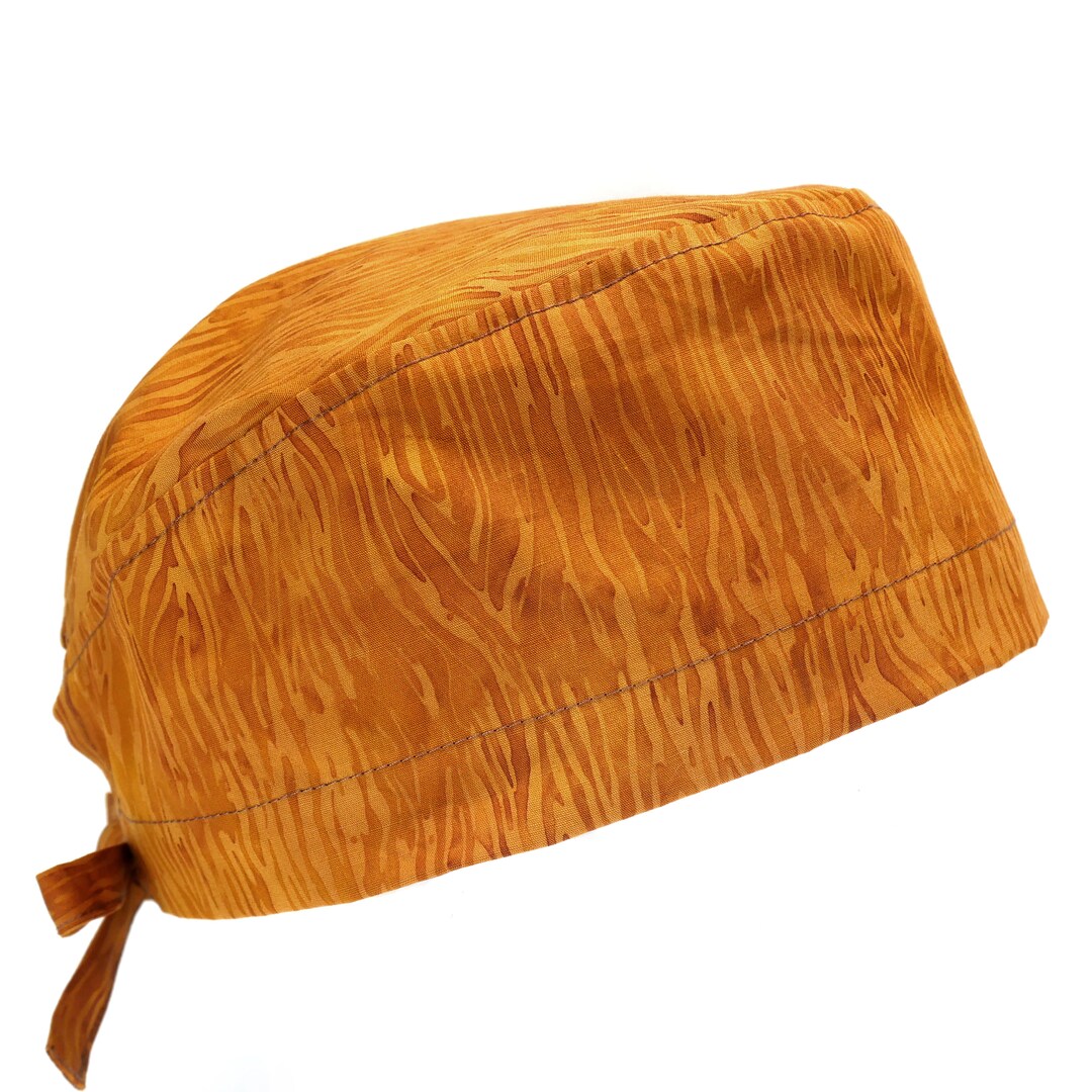 Batik Cotton Men's Scrub Cap: Breathable Surgical/dental Tie-back ...