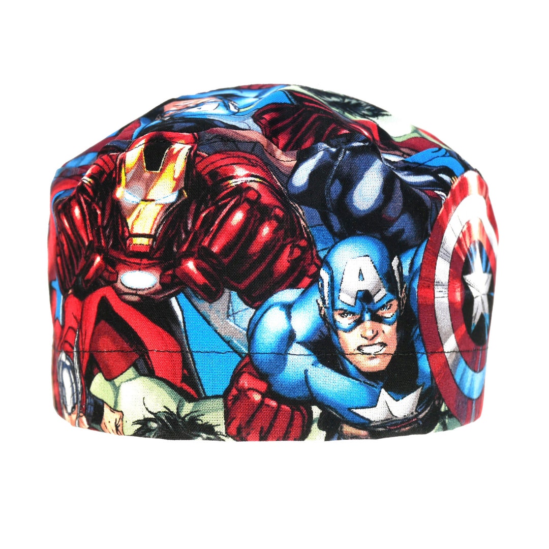 100% Cotton Men's Surgical/dental Scrub Cap W/ Tie Back, Medical Scrub ...