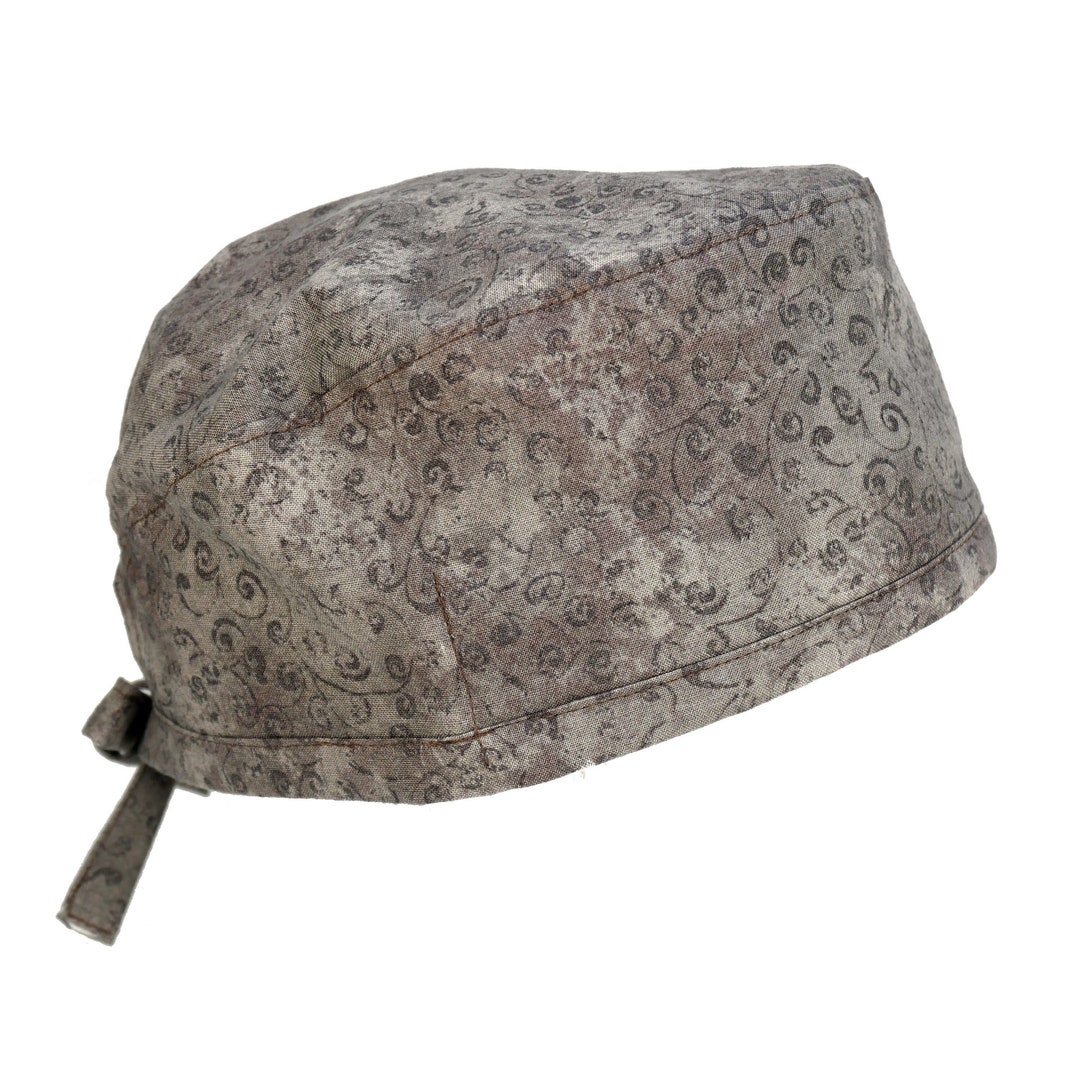 100% Cotton Men's Surgical/dental Scrub Cap With Tie Back, Breathable ...