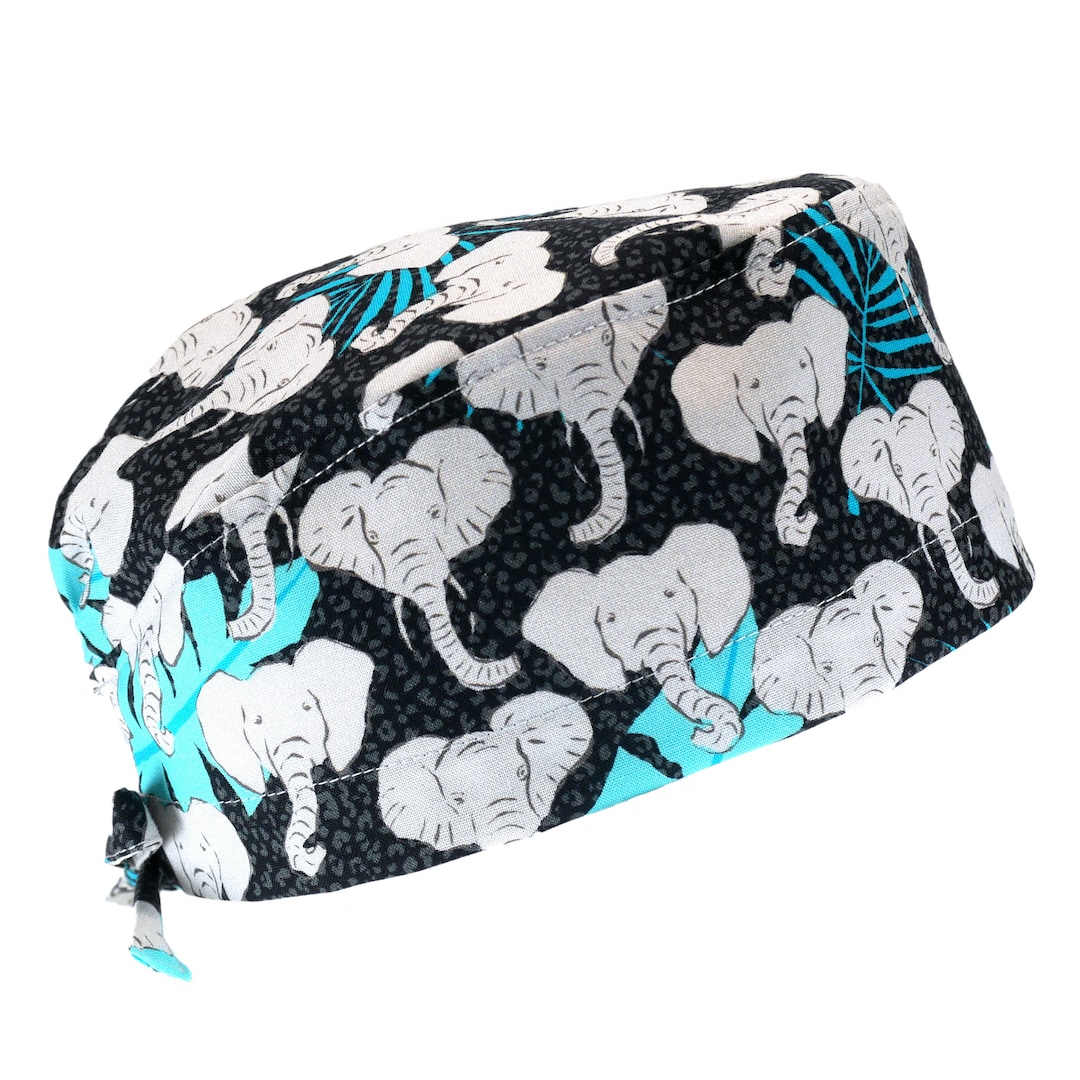 100% Batik Cotton Men's Surgical/dental Scrub Cap With Tie Back ...