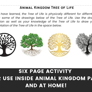 Animal Kingdom Tree of Life Activity for Homeschooling (history ...