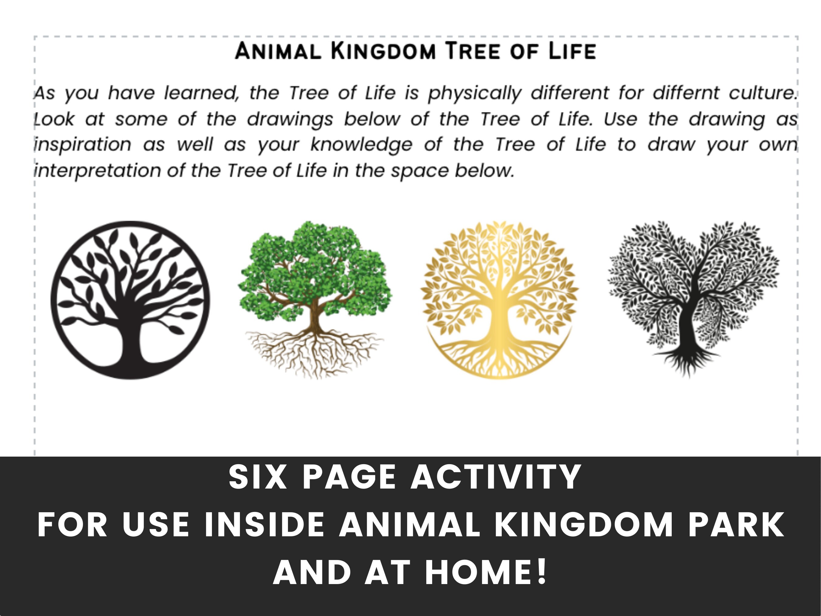 Animal Kingdom Tree of Life Activity for Homeschooling history, Culture ...