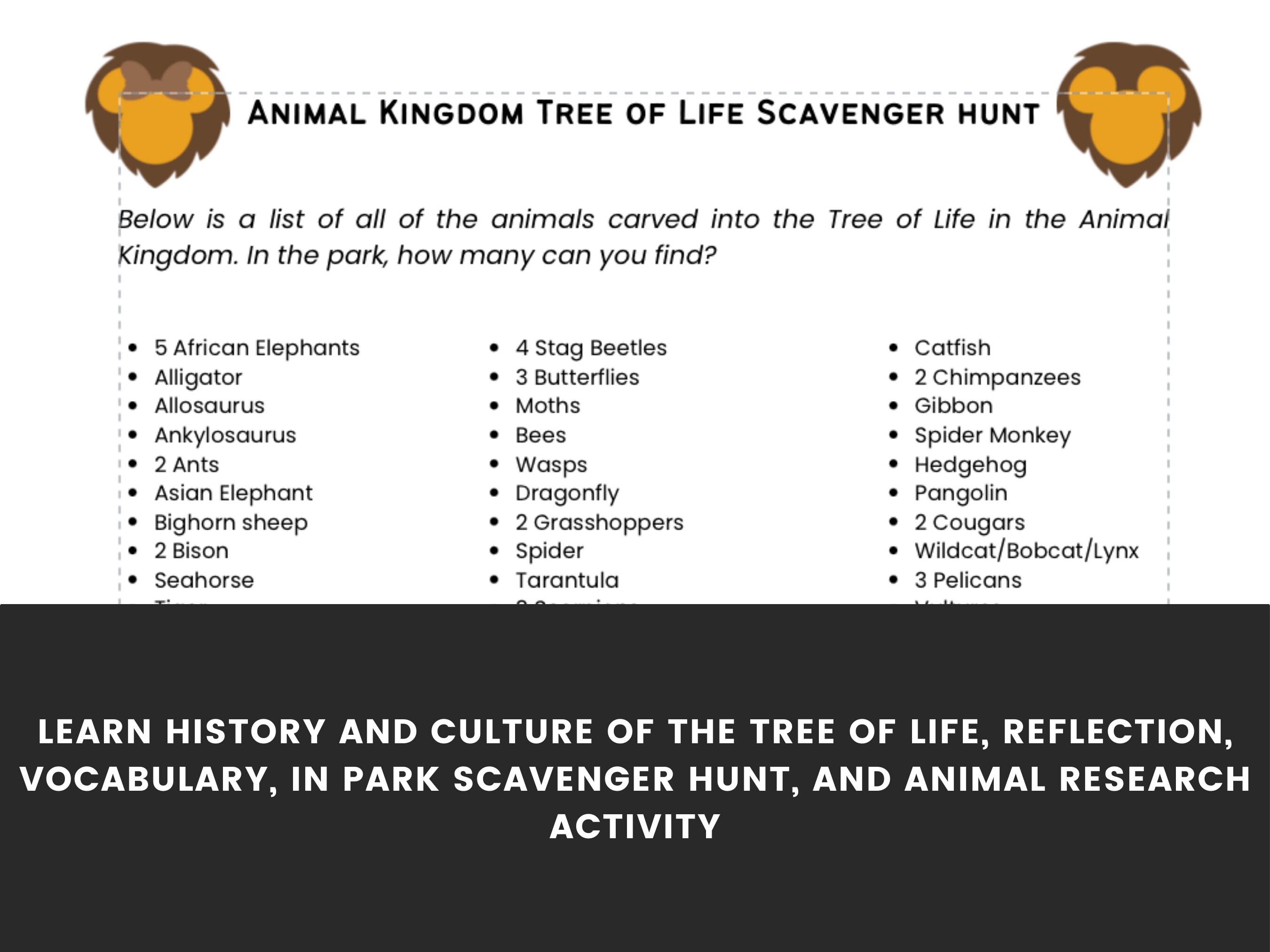 Animal Kingdom Tree of Life Activity for Homeschooling history, Culture ...