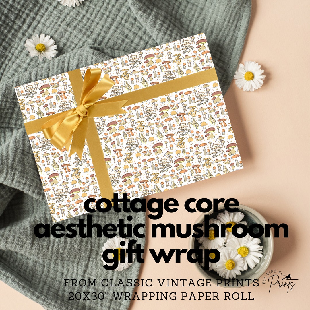 Cottagecore Aesthetic Mushroom Wrapping Paper / Cottage Core / Cottage ...