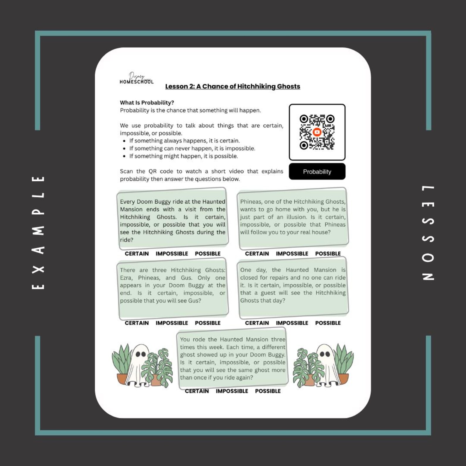 Haunted Mansion Homeschool Unit | Disney Halloween Lesson Plan (ages 8 ...