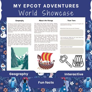 EPCOT Activity for Kids: Printable Trifold Brochure (instant Download ...