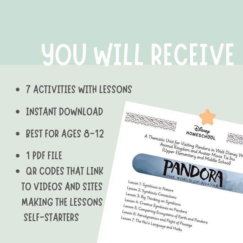 Pandora Animal Kingdom Unit | Disney Educational Worksheets | STEM ...
