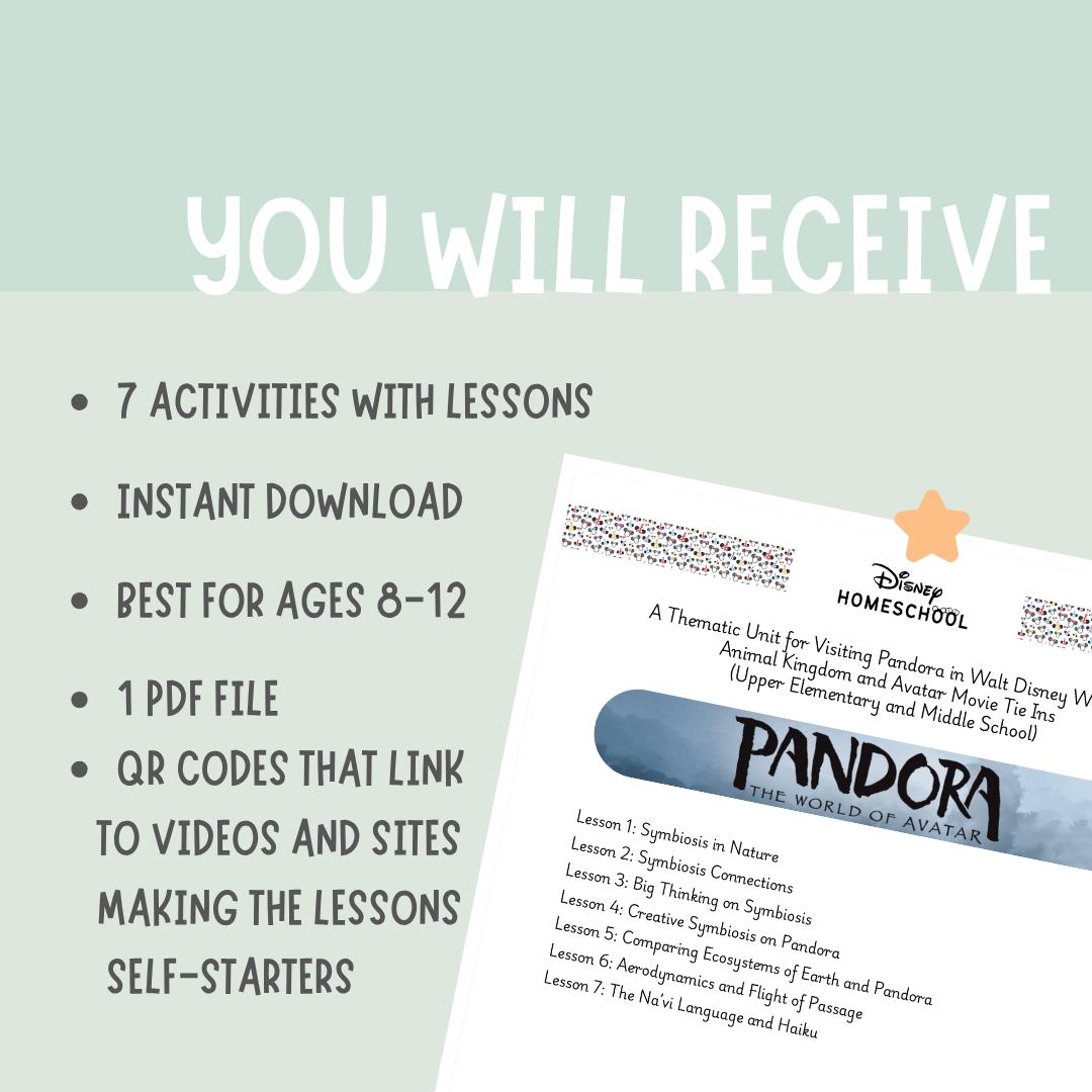Pandora Animal Kingdom Unit | Disney Educational Worksheets | STEM ...