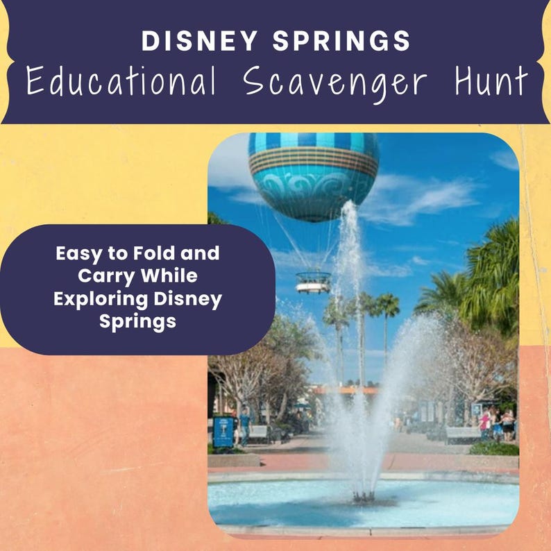 Disney Springs Scavenger Hunt Bundle – Homeschool Learning (PDF) - Etsy