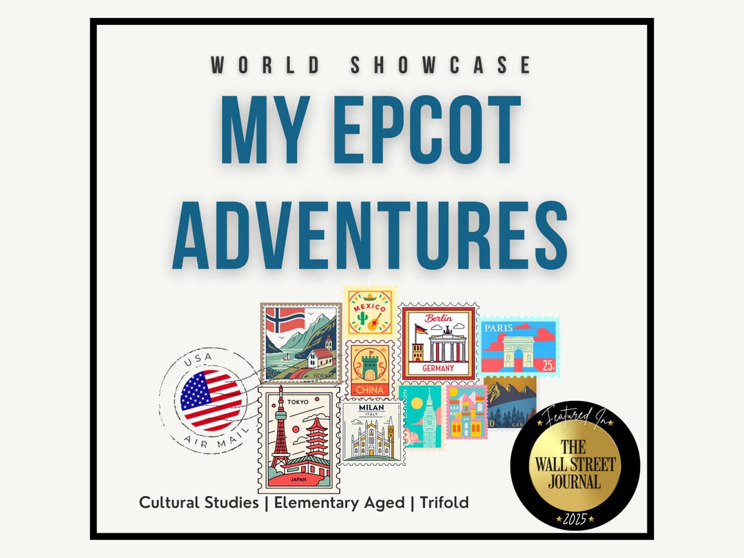 EPCOT Activity for Kids: Printable Trifold Brochure (instant Download ...