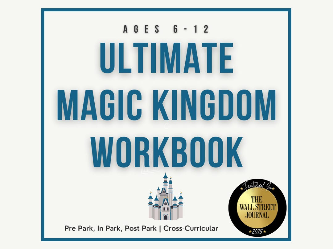 Magic Kingdom Workbook, Educational Disney Activities, Ages 6-12 ...
