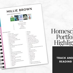 Homeschool Portfolio Template: Editable Canva Pages (digital Download ...