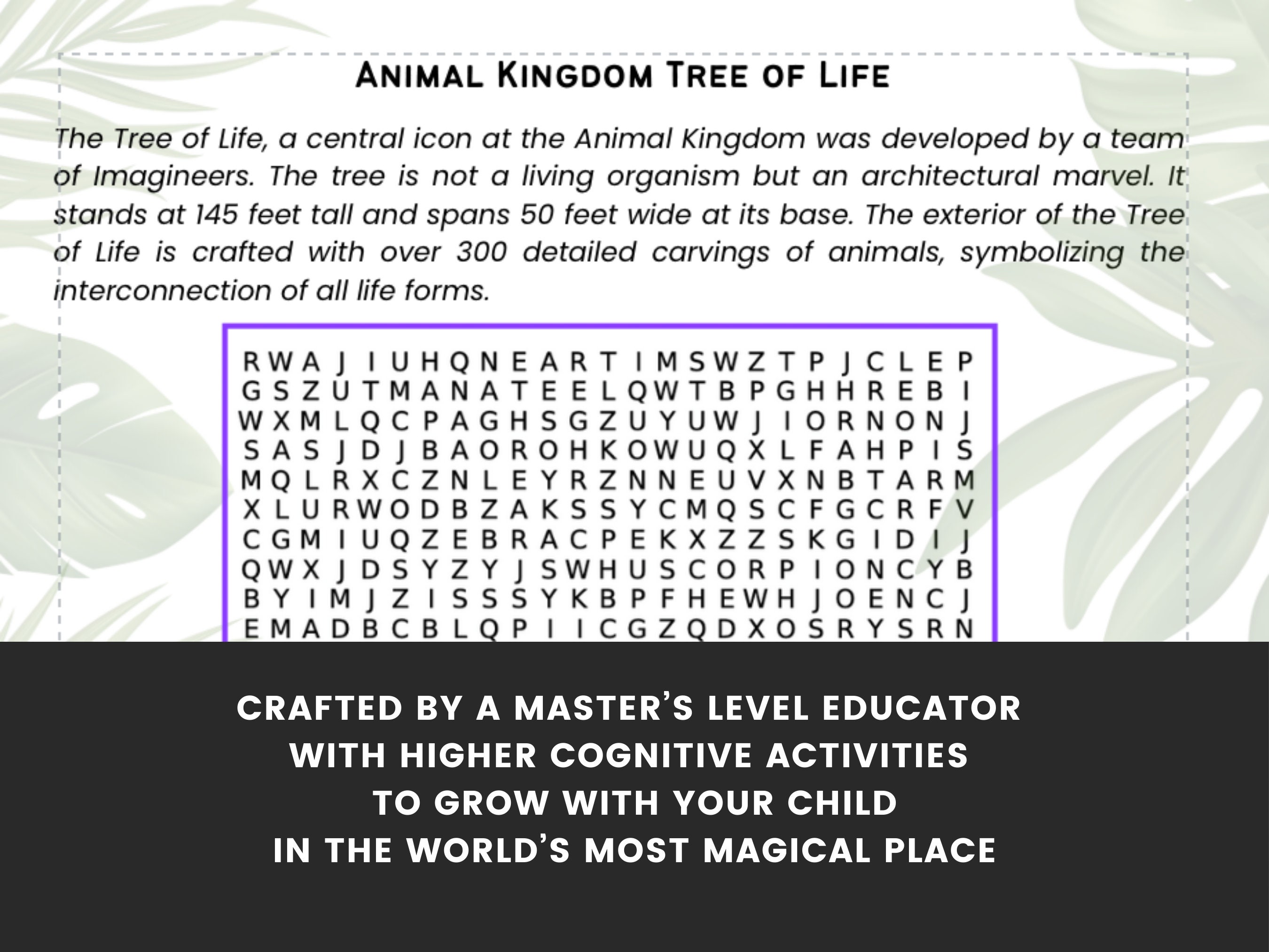 Animal Kingdom Tree of Life Activity for Homeschooling history, Culture ...