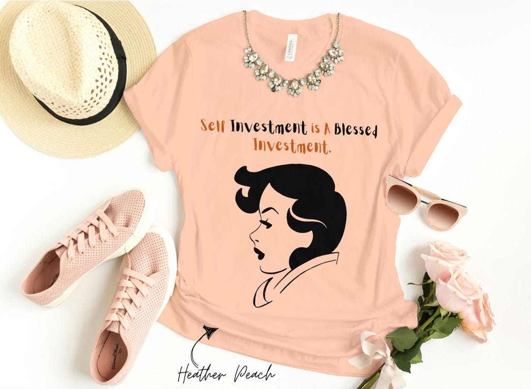 Self-investment Blessed Investment Women's Short Sleeve Tee, Super Cute ...