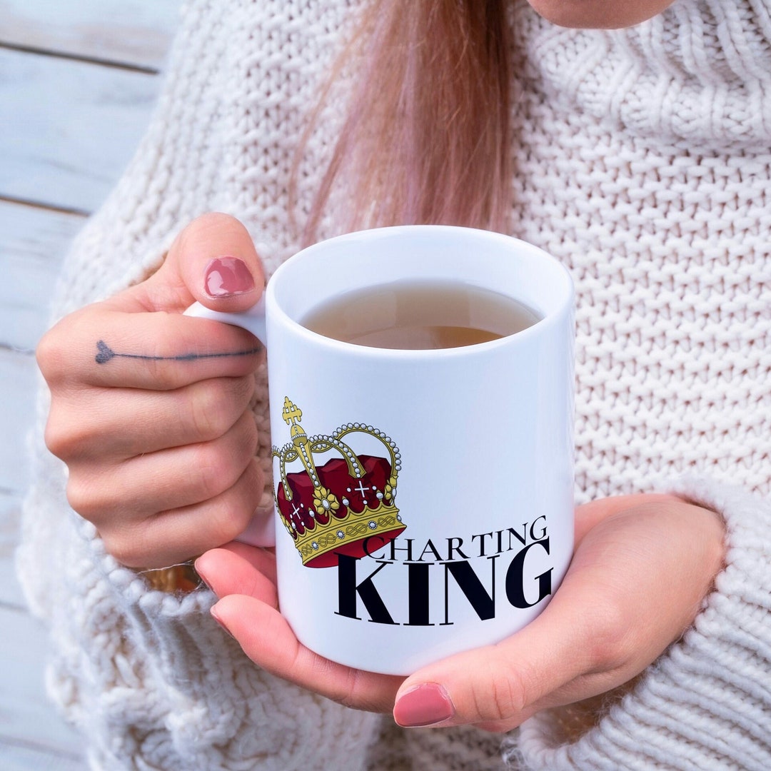 Charting King Beautiful Traders Coffee Mug, Gift for Him, Strategic ...