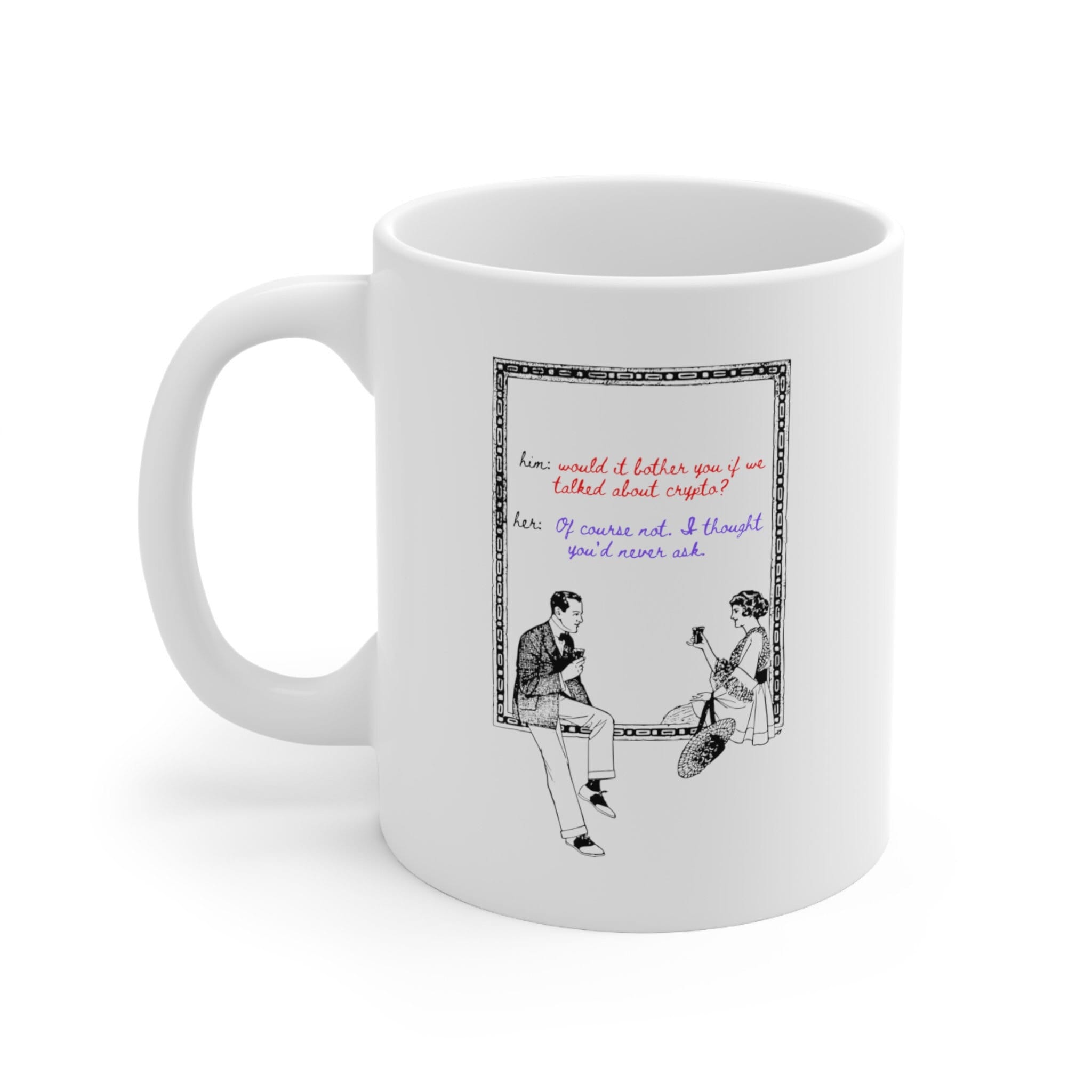Let's Talk Crypto Convo Gift Idea, Romantic Crypto Love Mug, Cute ...