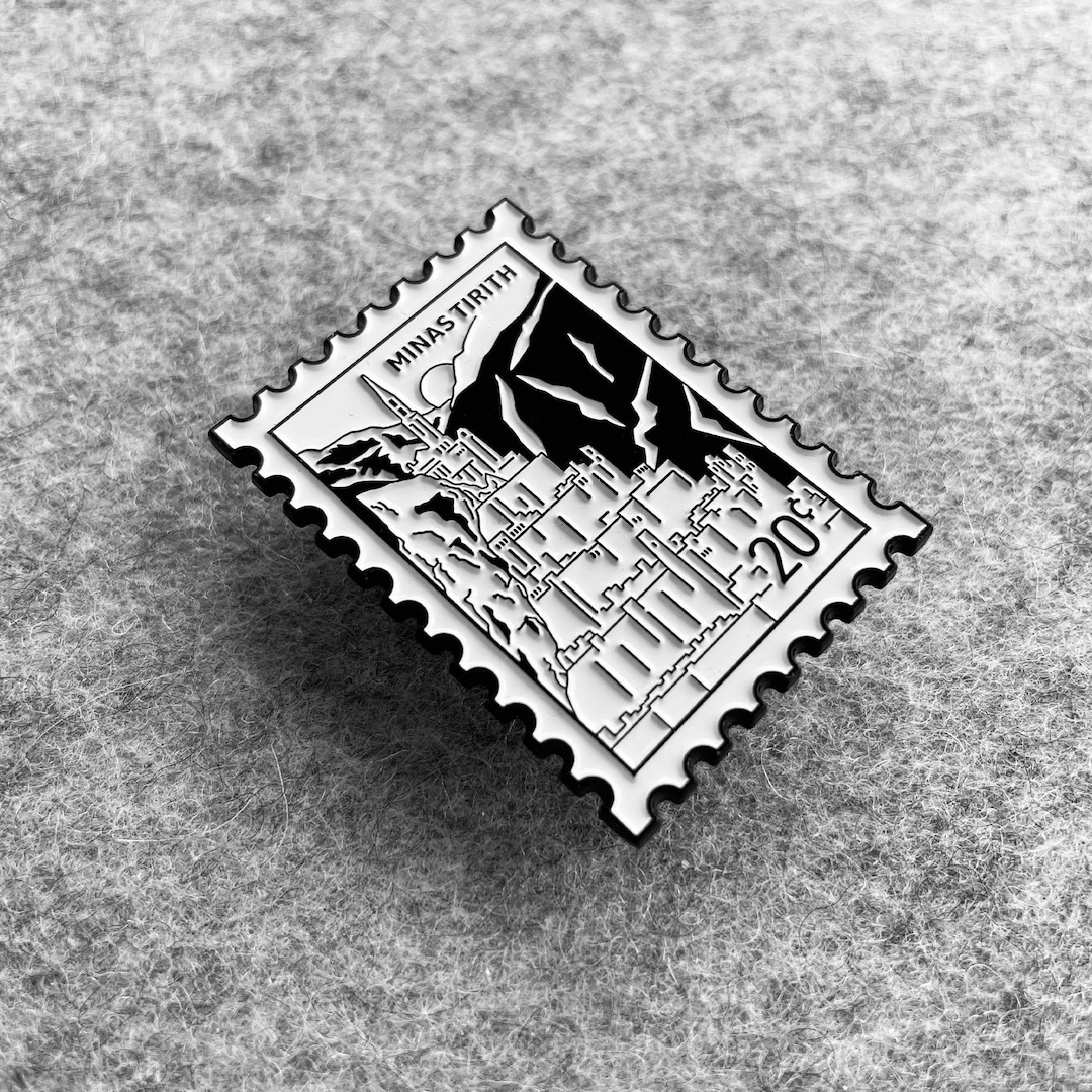 White Castle Enamel Pin – Middle Earth Stamp Lapel Pin - Etsy