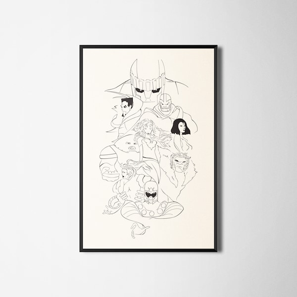X Men Animated Series Poster - Etsy