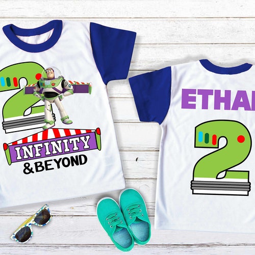 Two Infinity and Beyond Birthday Invitation Buzz Lightyear - Etsy