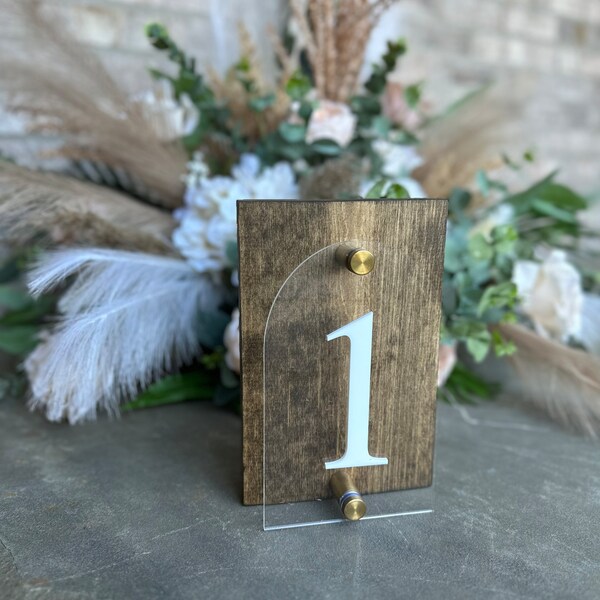 Wood Table Numbers - Etsy