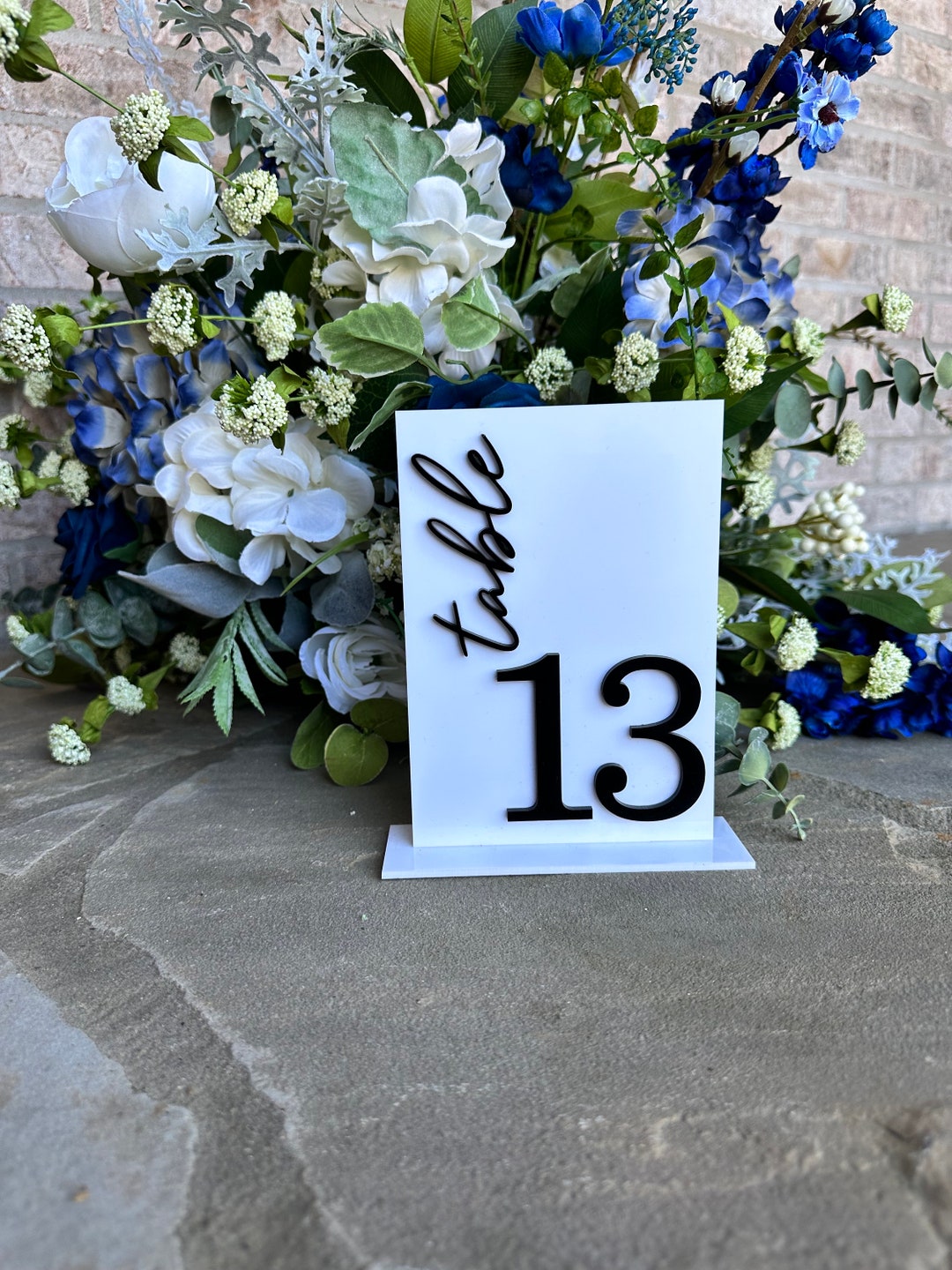 Wedding Table Numbers, Modern Table Numbers. Acrylic Table Numbers ...