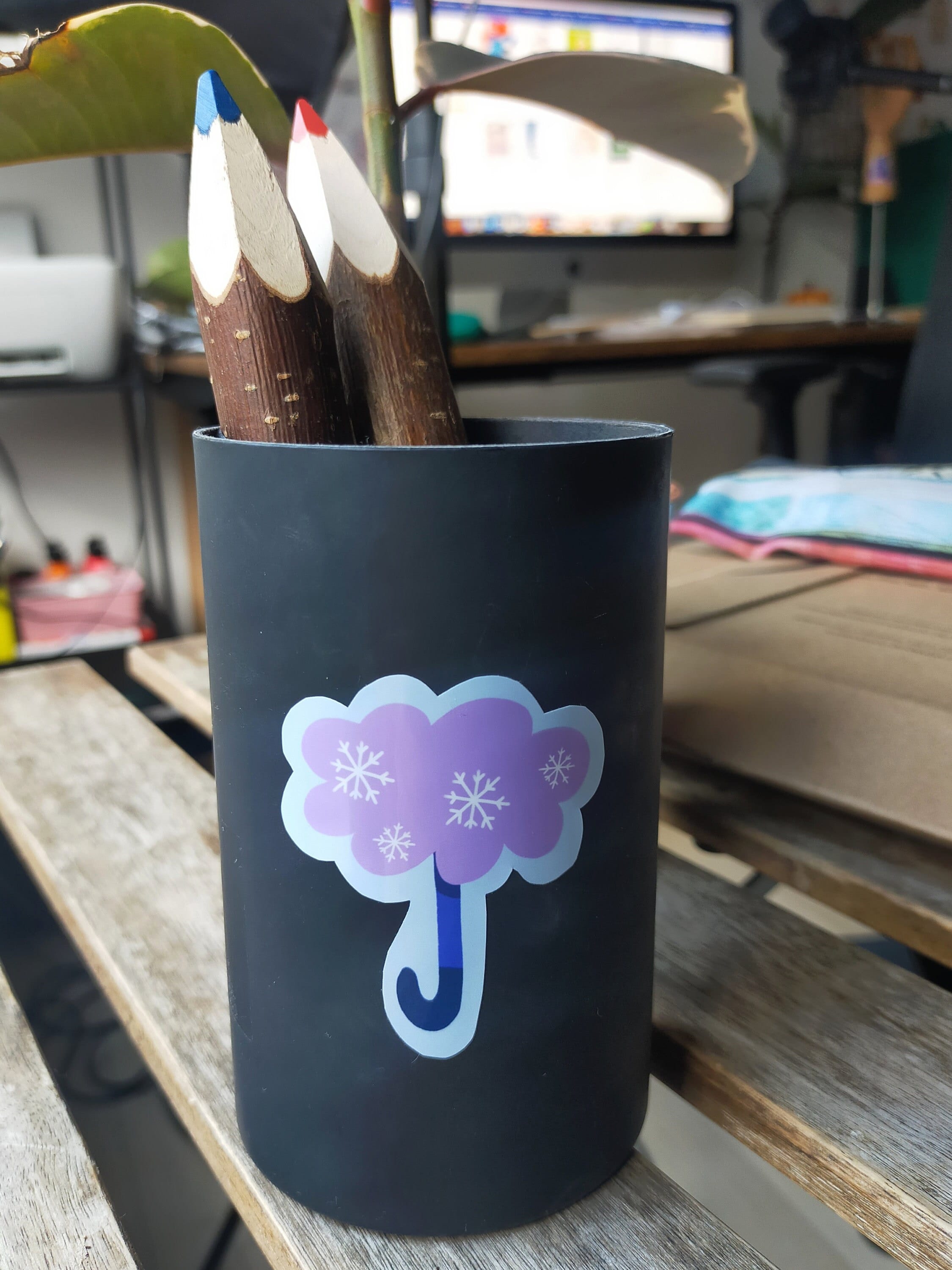 14 Stickers Frosty Blue Winter - Etsy