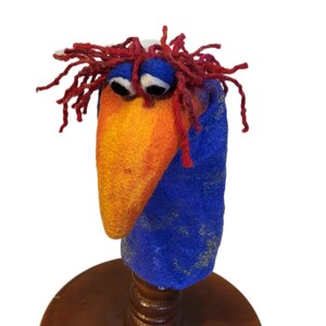 Felted Hand Puppet , Blue Bird Puppet , Funny Toy, Puppetry - Etsy