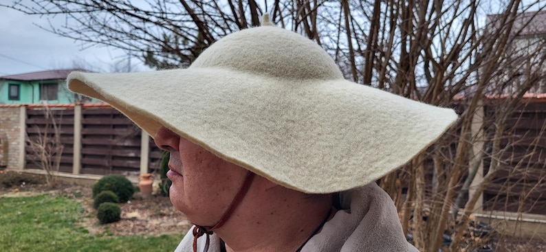Men Hat, Petasos , Ancient Greeks Sun Hat, Historical Hat, Wool Felted ...