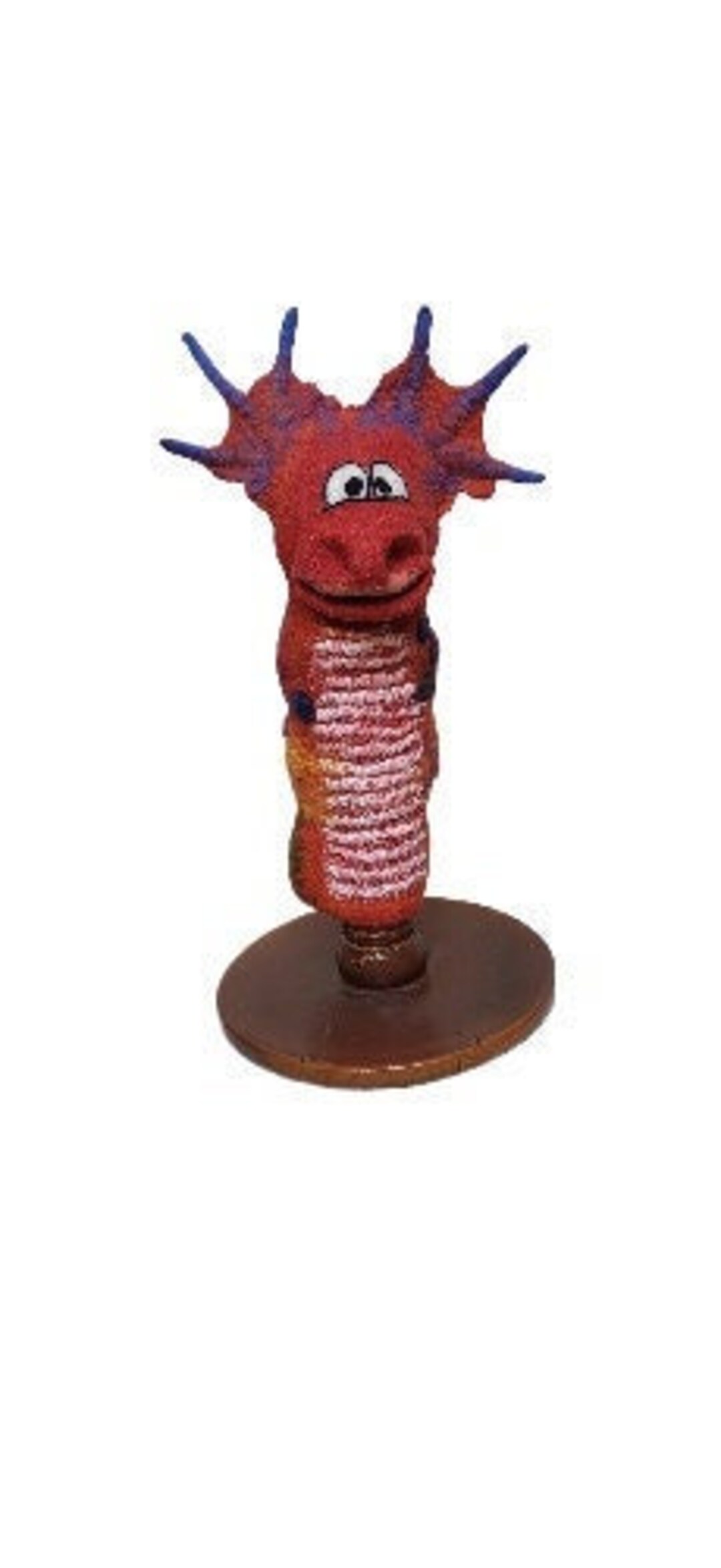 Felted Hand Puppet, Funny Red Dragon Puppet, Hand Toy, Puppetry ...