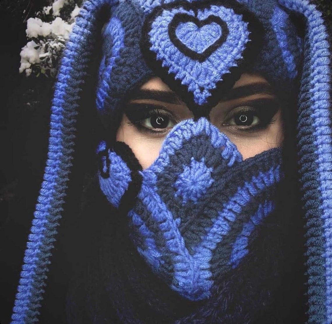 Crazy Hearts Bunny Balaclava Gothic Mask - Etsy