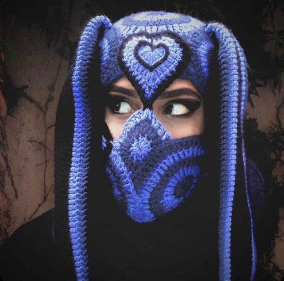 Crazy Hearts Bunny Balaclava Gothic Mask - Etsy