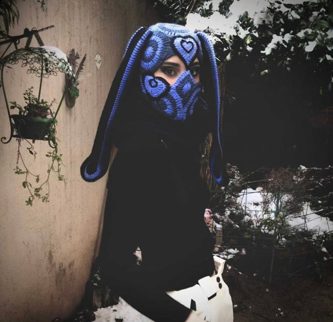 Crazy Hearts Bunny Balaclava Gothic Mask - Etsy