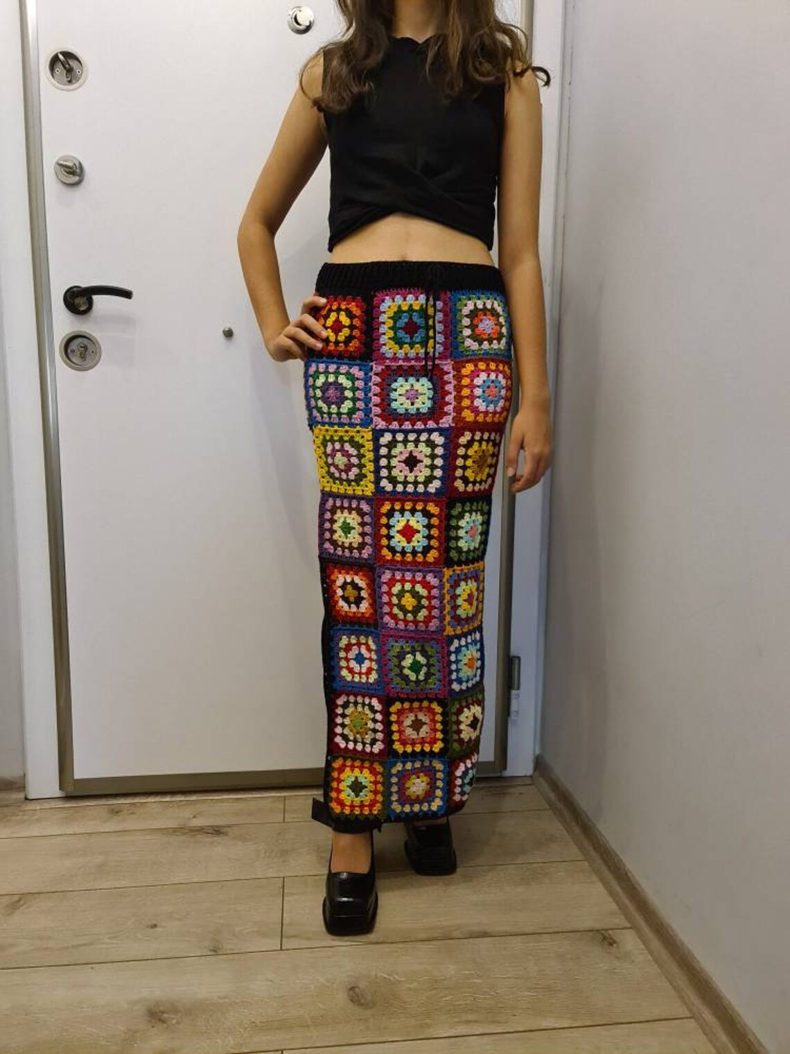 Granny Square Midi Skirt - Etsy