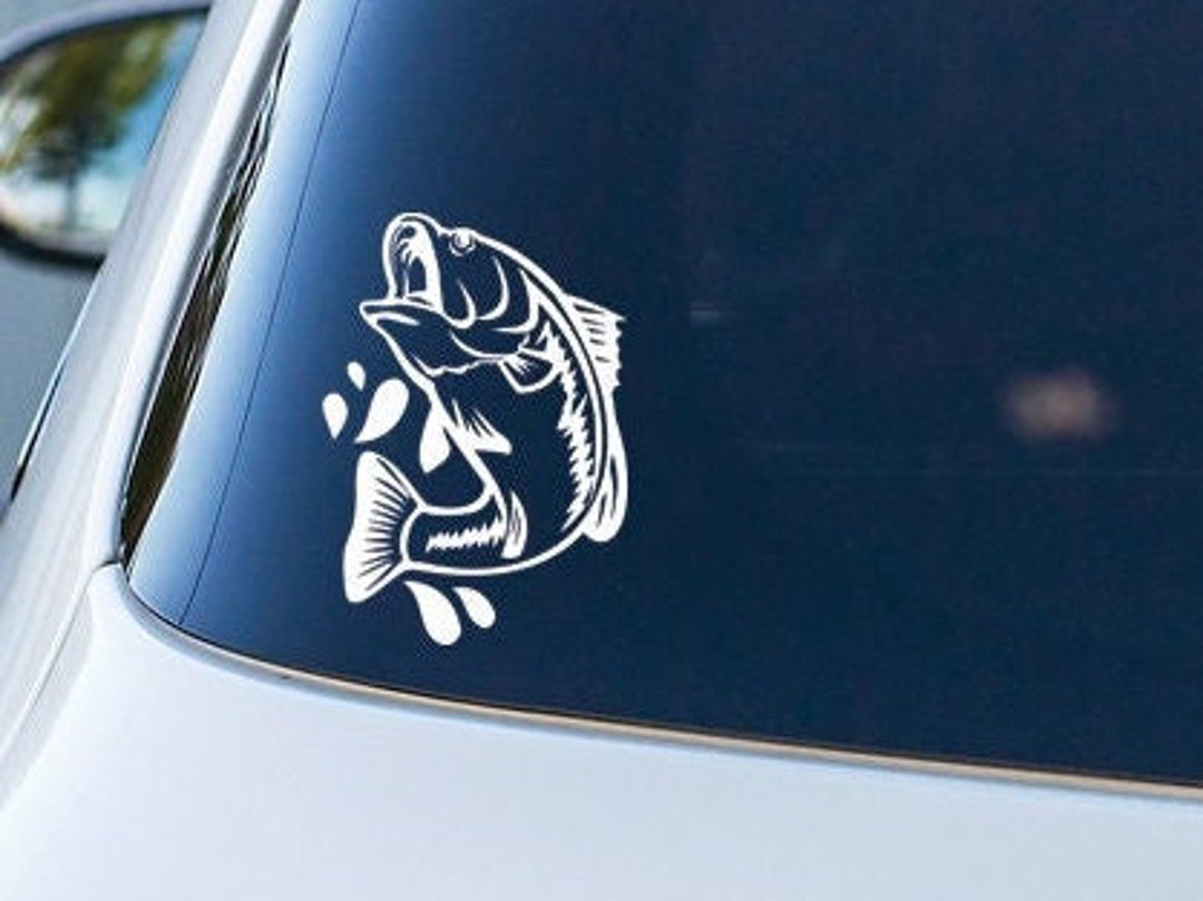 Bass Fish Vinyl Decal // Car Decal // Outdoor Vinyl // Premium Vinyl - Etsy