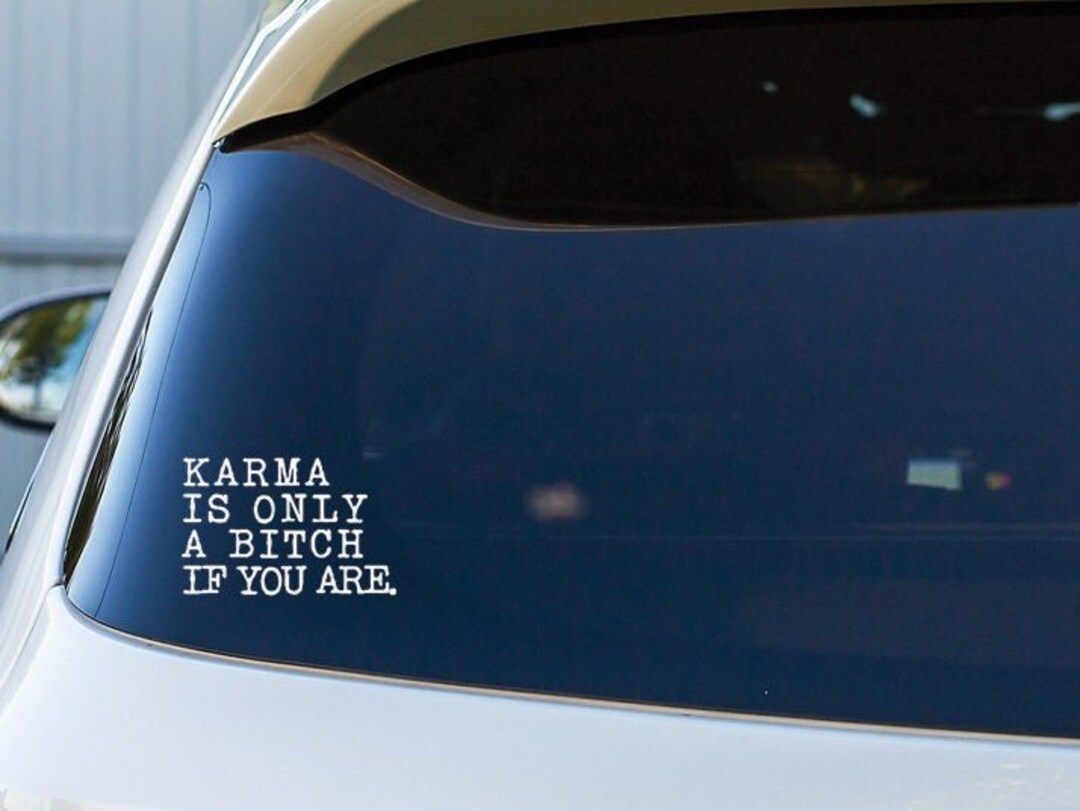 Karma Vinyl Decal // Car Decal // Premium Vinyl // Outdoor Vinyl ...
