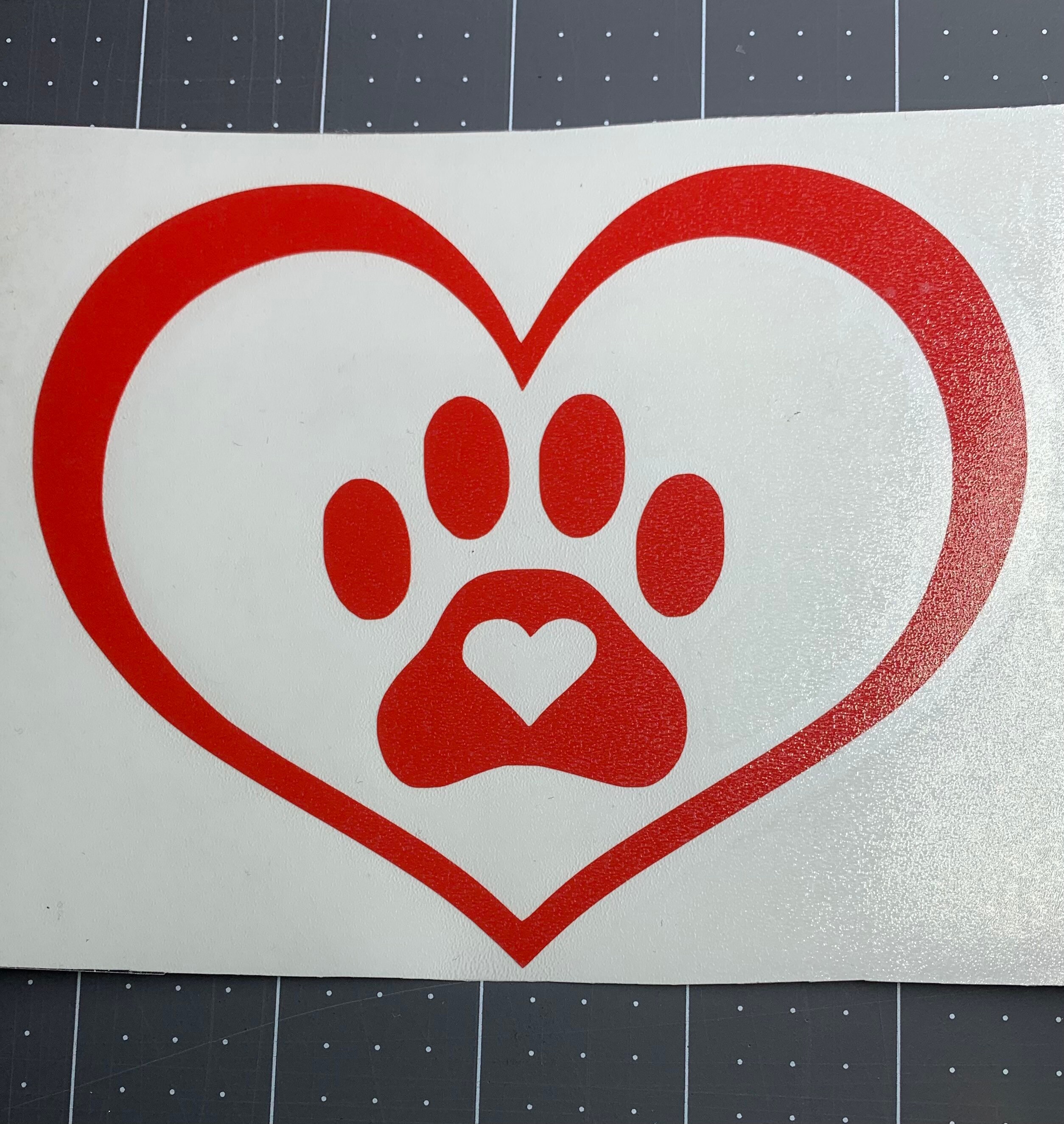 Dog Cat Paw Vinyl Decal // Premium Vinyl // Outdoor Vinyl // Car Decal ...