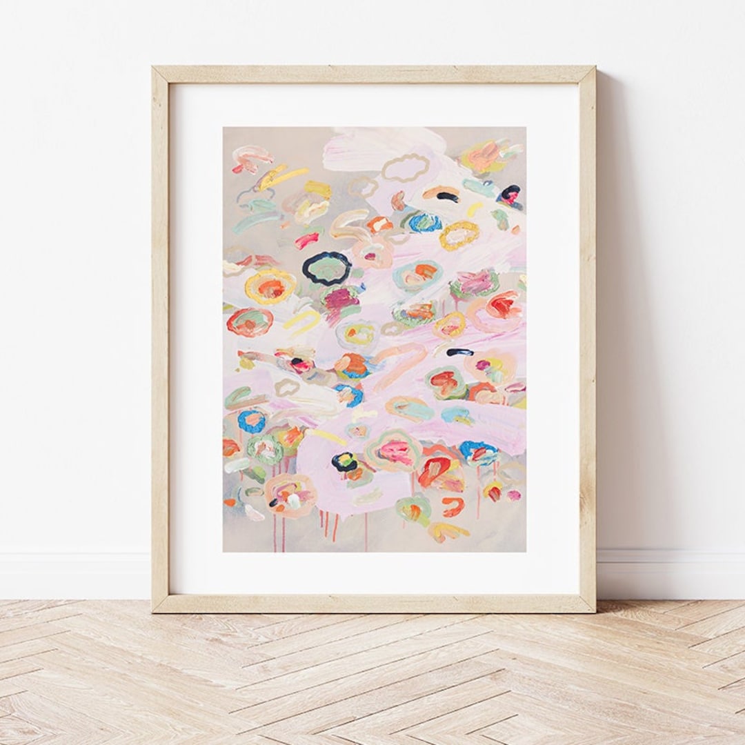 DOWNLOADABLE Art Prints of "scramble" | Art Poster | Abstract Flower ...