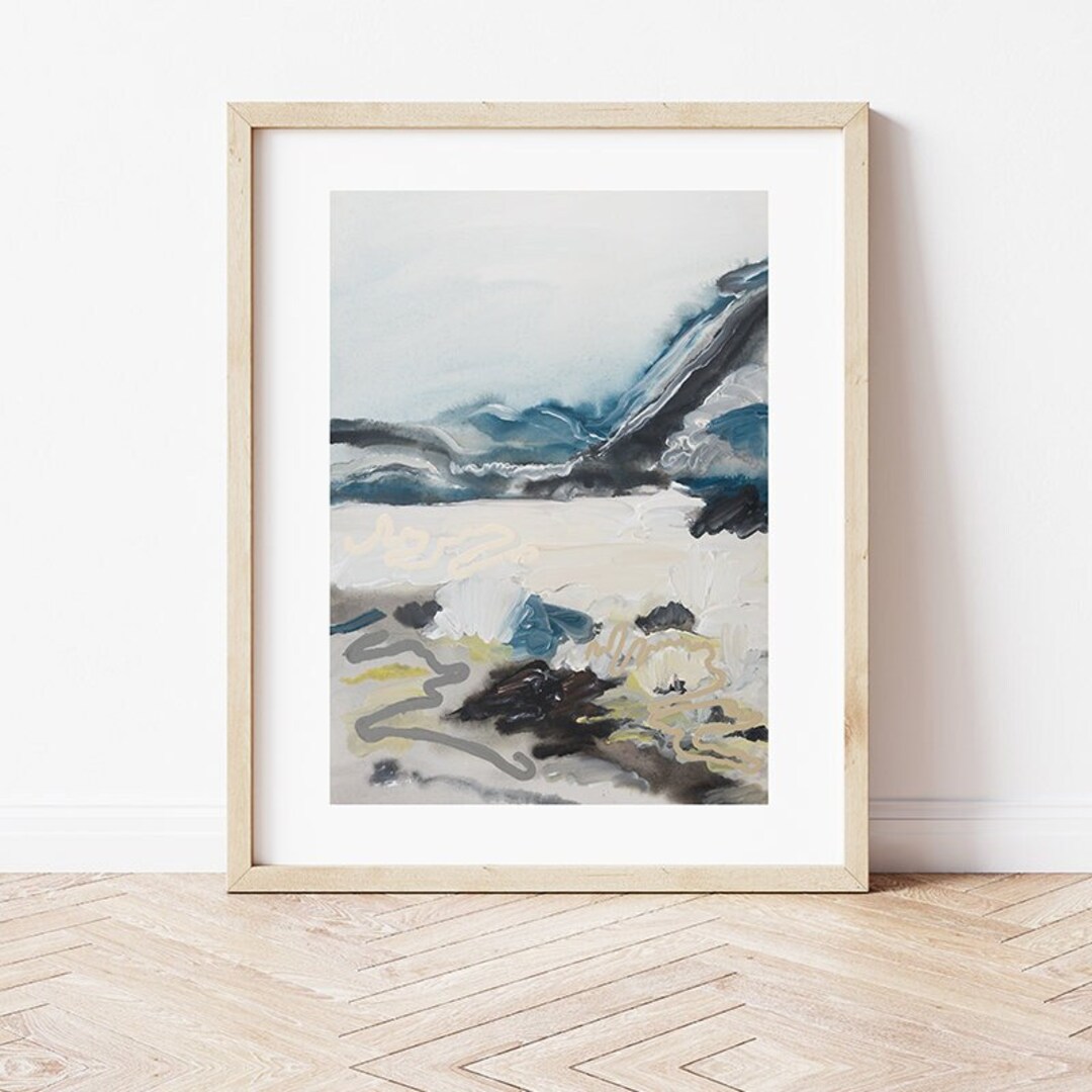 DOWNLOADABLE Art Print of "calm as a River" | Art Poster | Abstract ...