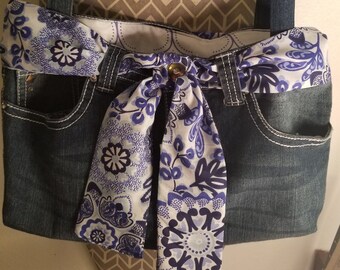 Bootie Bag Jean Denim Purse Pattern Instructions PDF - Etsy